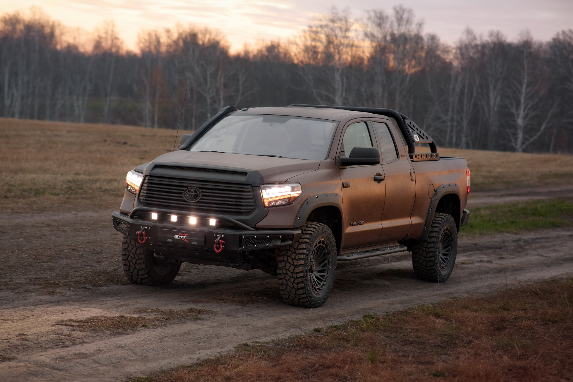 Running Boards BMS ALFA for Toyota Tundra Double Cab 2007-2021 (set ...