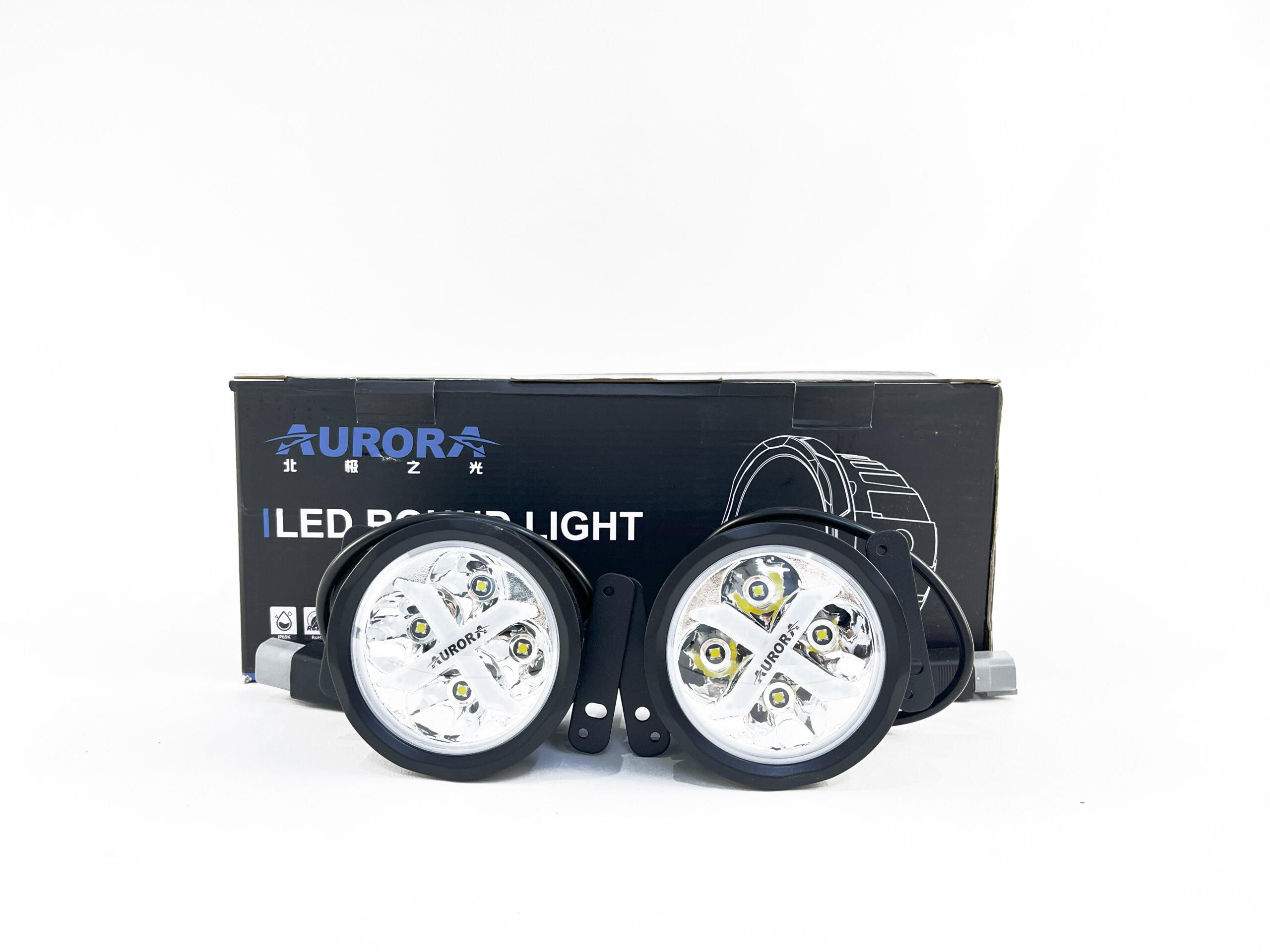 Aurora Round X Series RGB Headlights - BMS-PARTS