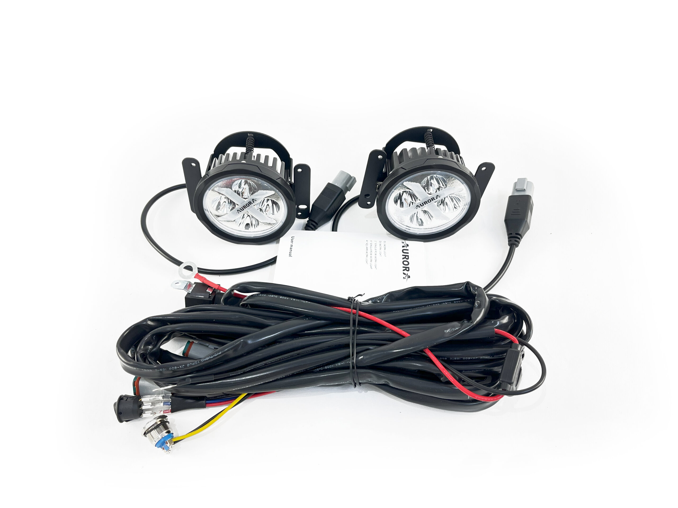 Aurora Round X Series RGB Headlights - BMS-PARTS