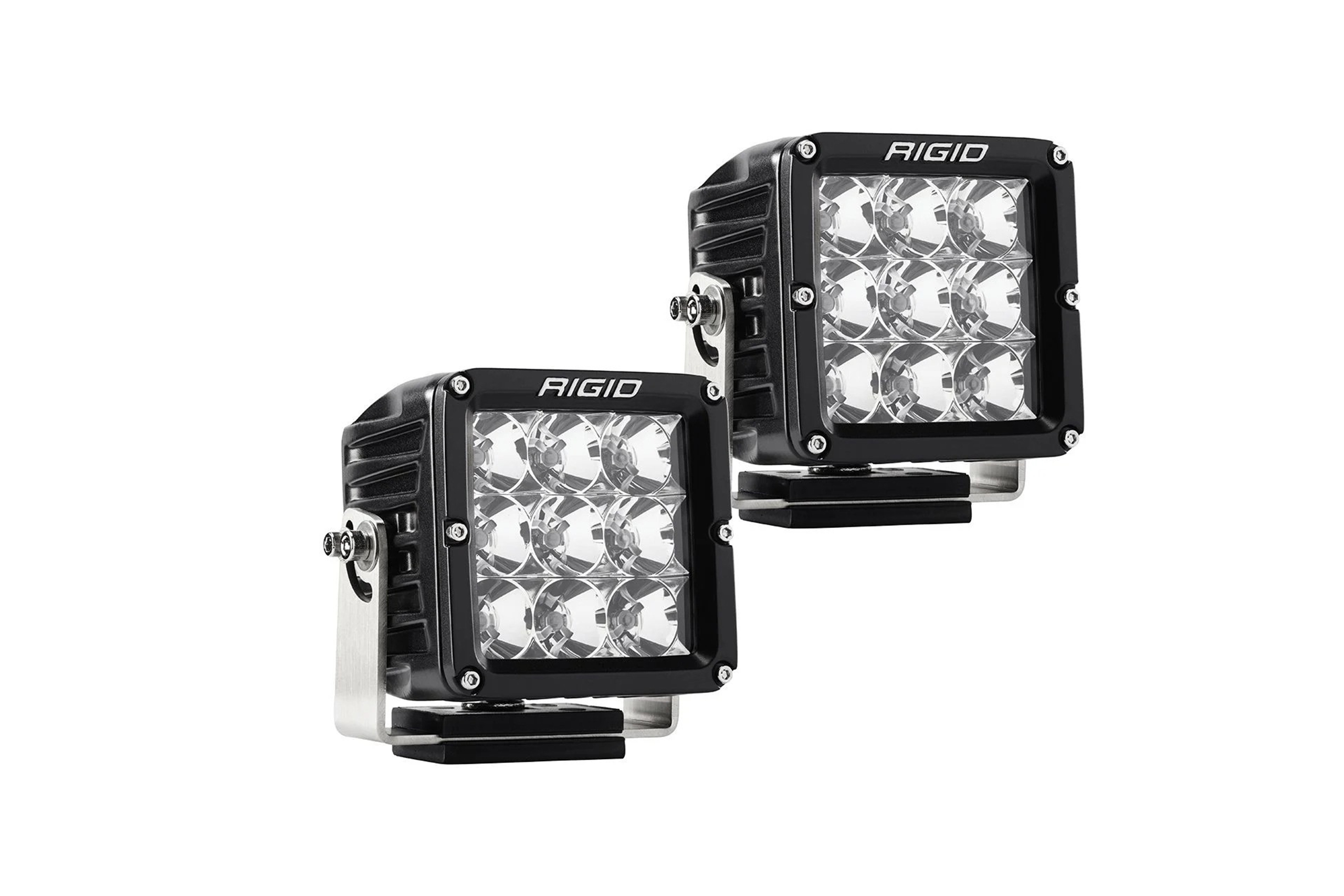 RIGID D-XL PRO Series Square LED Light 4" Flood Pair - BMS-PARTS